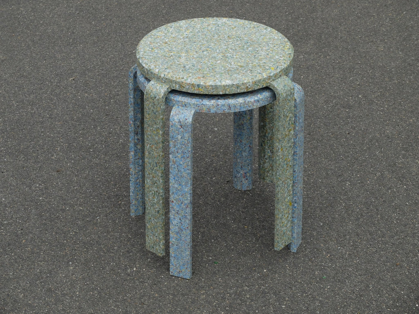 Tabouret Billex en Broyat de Billets de Banque