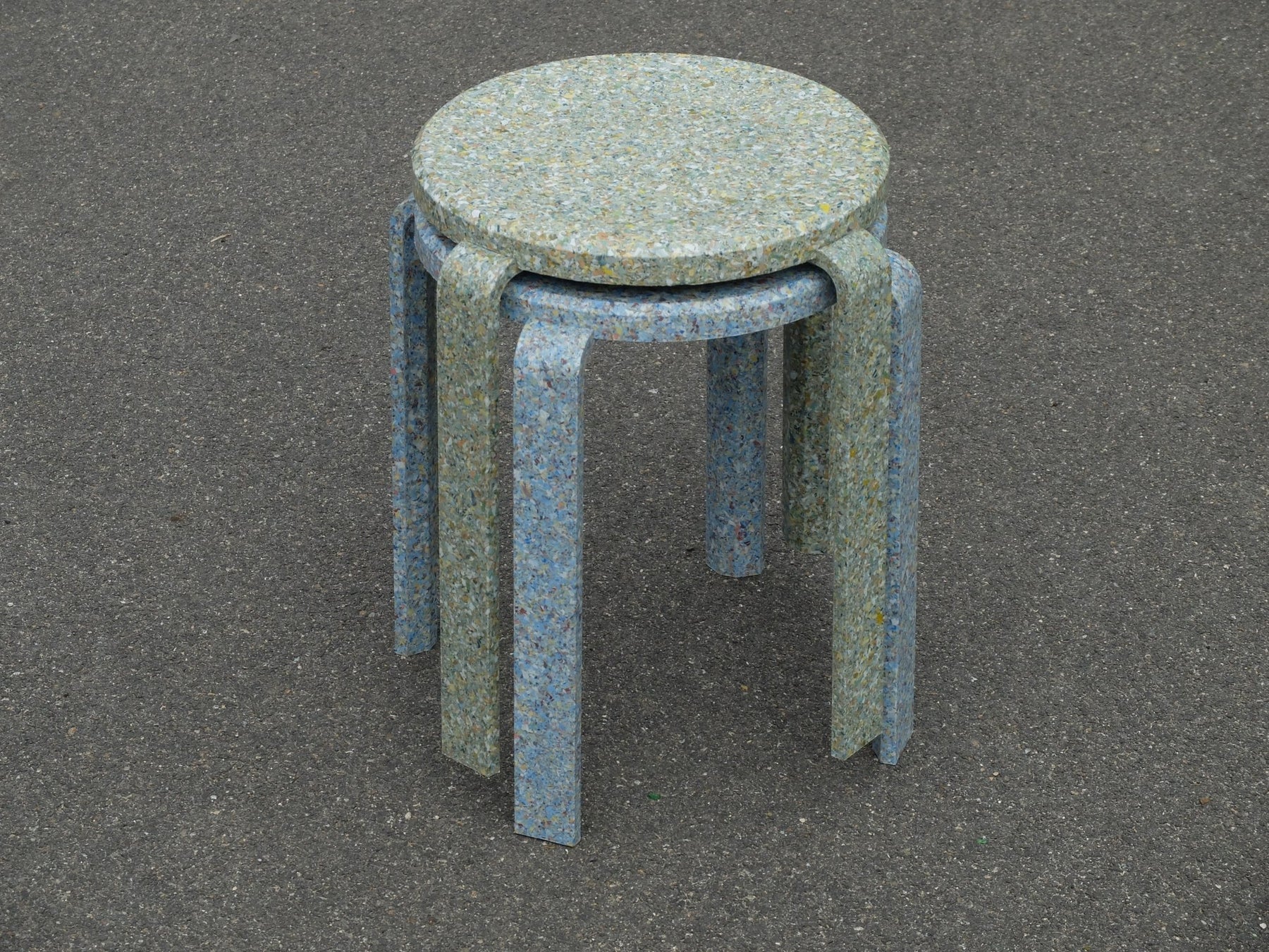 Tabouret Billex en Broyat de Billets de Banque