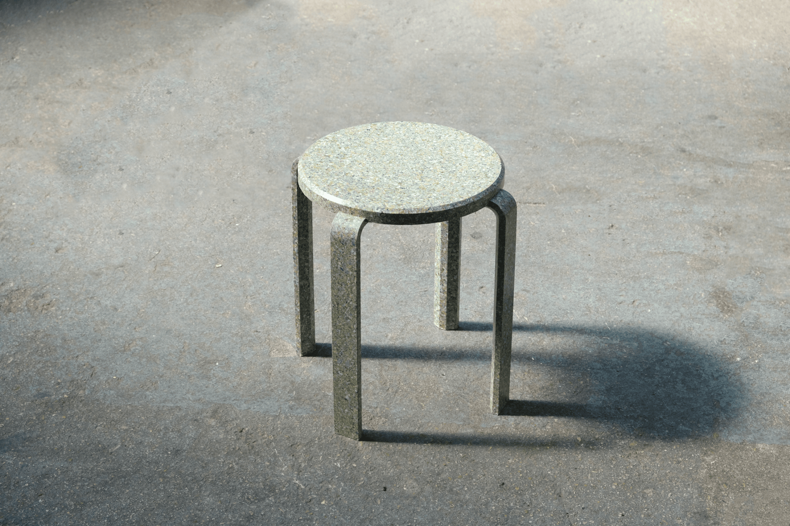 Tabouret Billex en Broyat de Billets de Banque