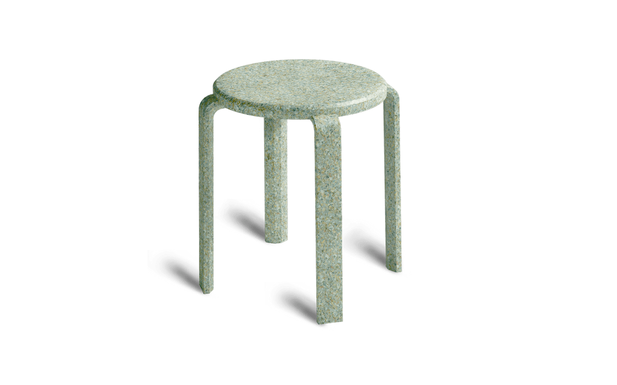 Tabouret Billex en Broyat de Billets de Banque
